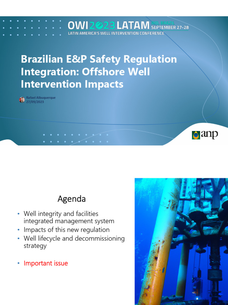 Brazilian E&P Safety Regulation Integration - Offshore Well ...