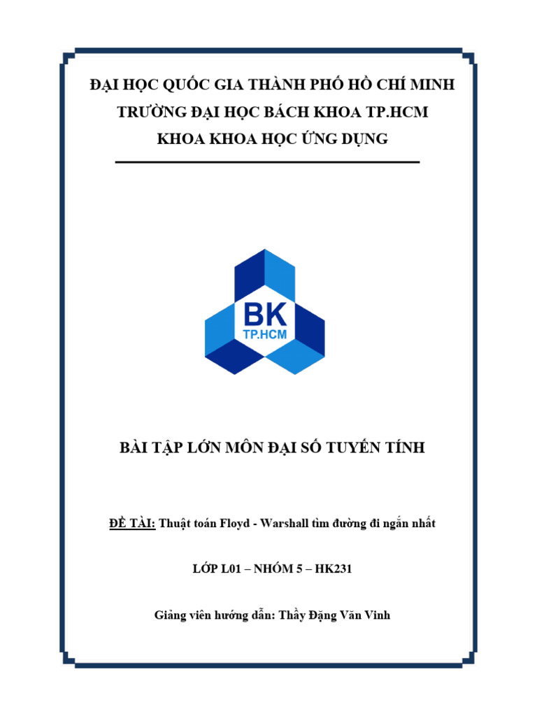 ĐSTT Floyd Warshall | PDF