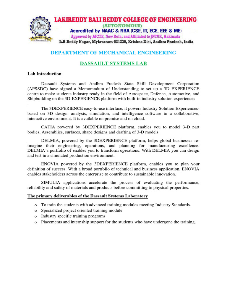 02 Dassault Systems Lab | PDF | Computing | Computer Engineering