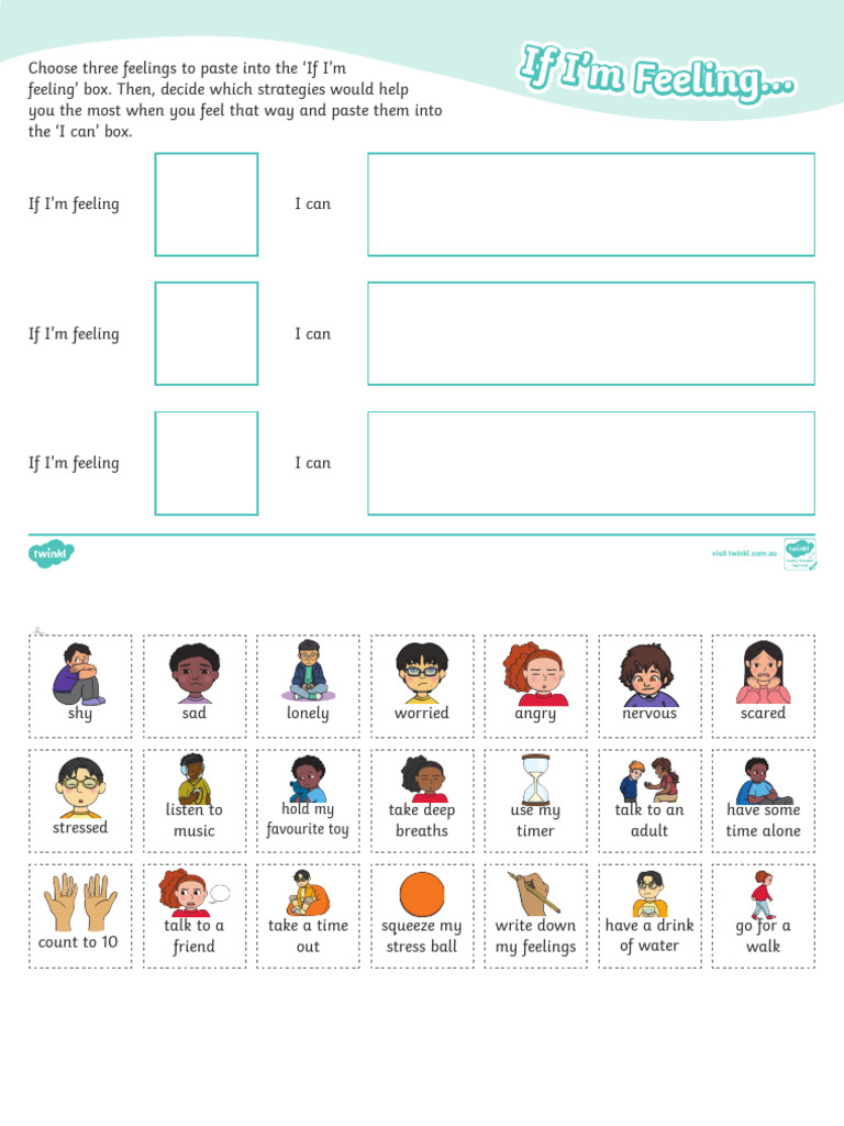 Emotional Coping Strategies for Kids | PDF