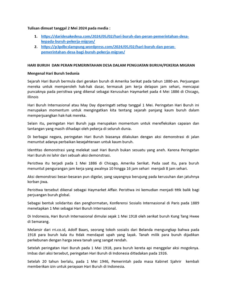 18.09 BCS Lampung Riza Allatif Output Tulisan 2 Mei 2024 | PDF