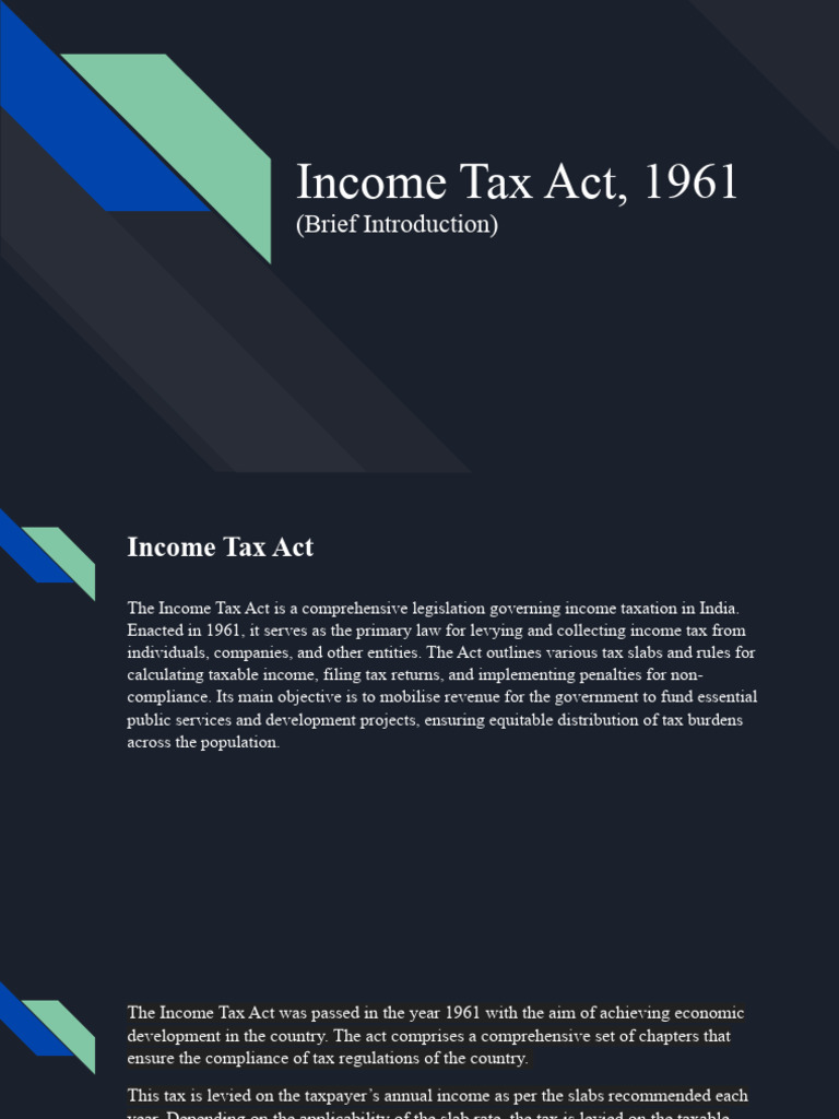 ITA Brief | PDF | Taxes | Income Tax