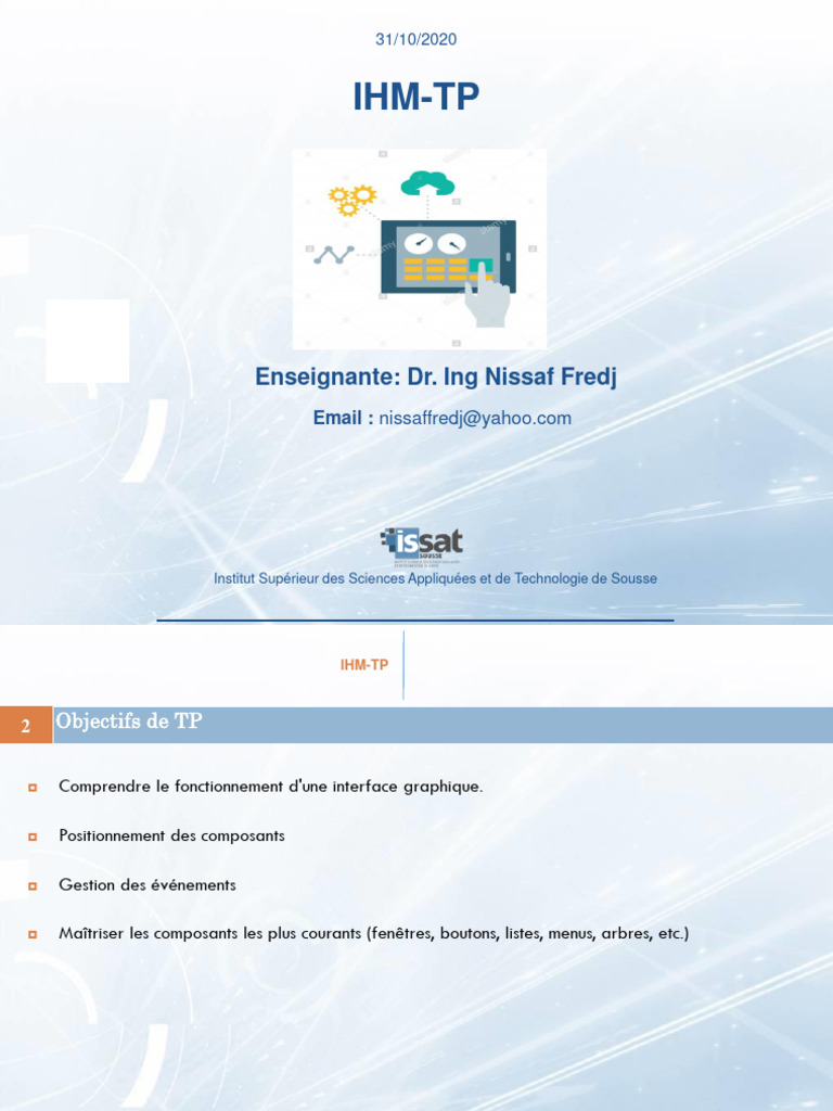 Comprendre les Composants IHM en Java | PDF | Interface graphique ...