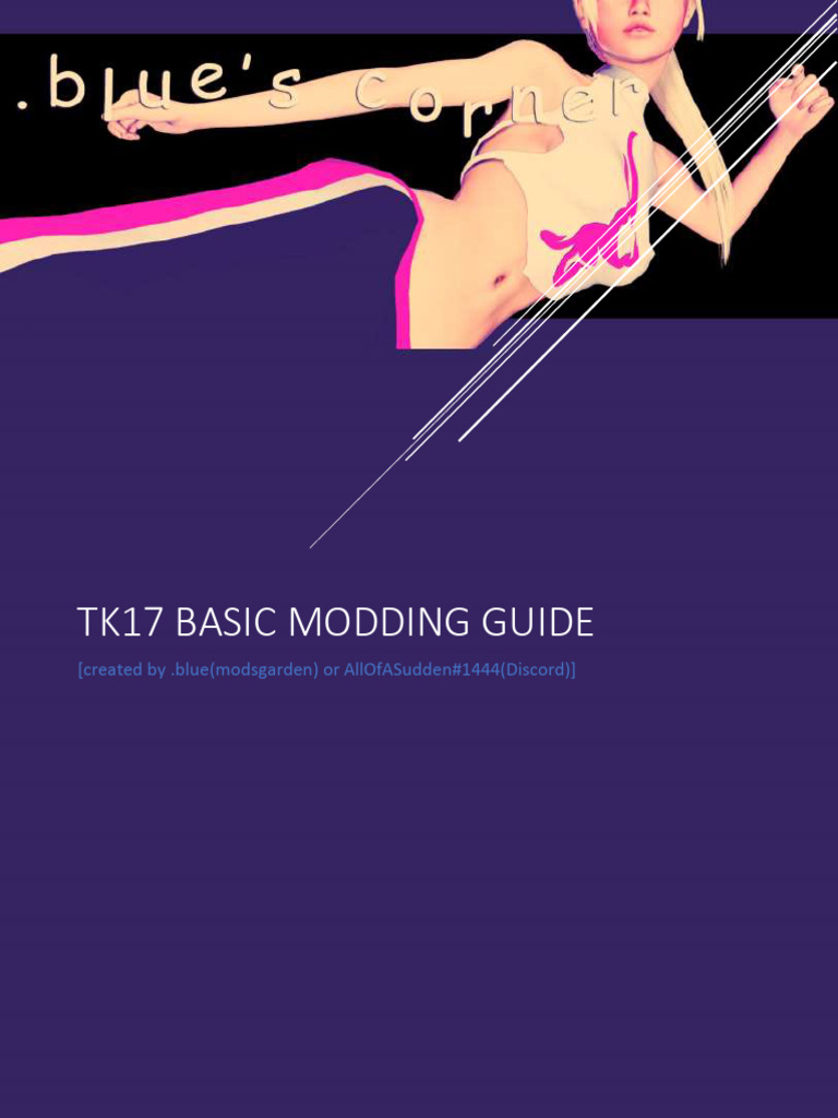 Tk17 Basic Modding Guide Pdf Blender Software Computing