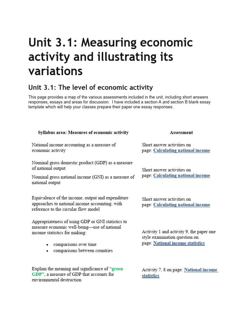 National Income Statistics | PDF | Gross Domestic Product | Measures Of ...