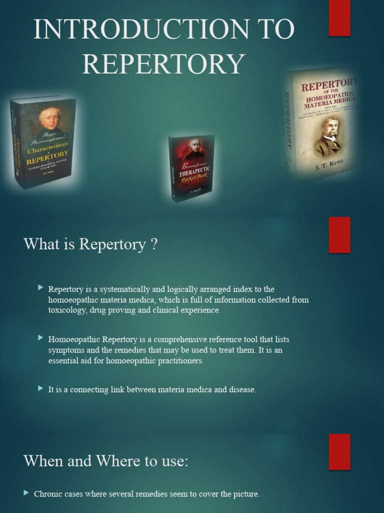 Introduction to Homeopathic Repertory | PDF | Homeopathy | Health Care