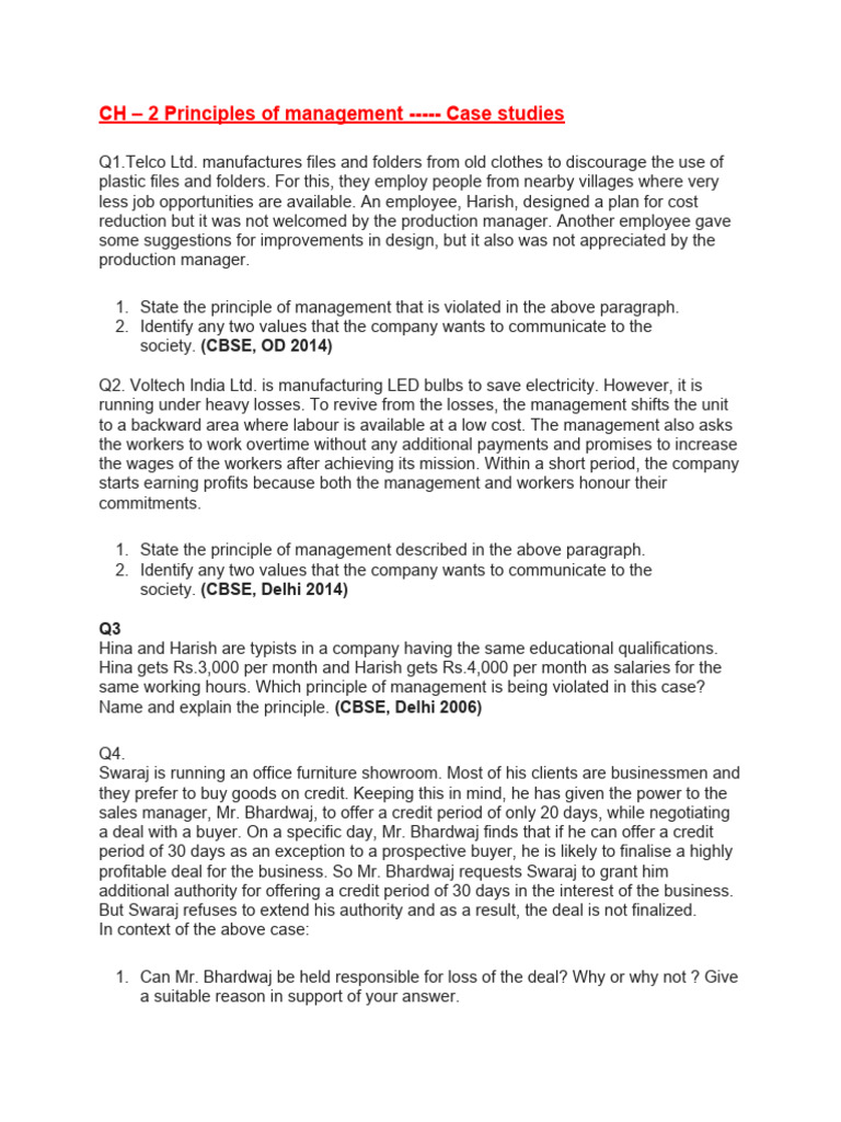 Case Studies ch2 | PDF | Employment | Economies