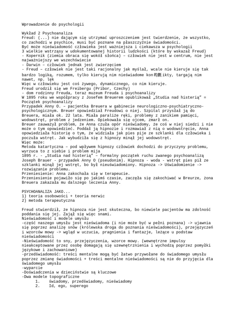 Wyklad 2 Wprowadzenie | PDF