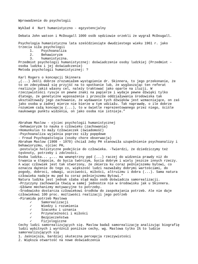 Wyklad 4 Wprowadzenie | PDF