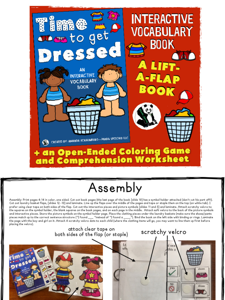 0010.穿衣-Time to Get Dressed【安静书素材】 | PDF | Books