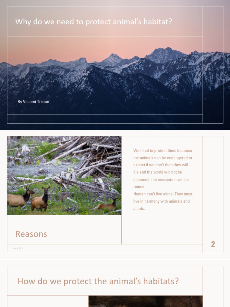 Protecting Animal Habitats | PDF | Technology & Engineering