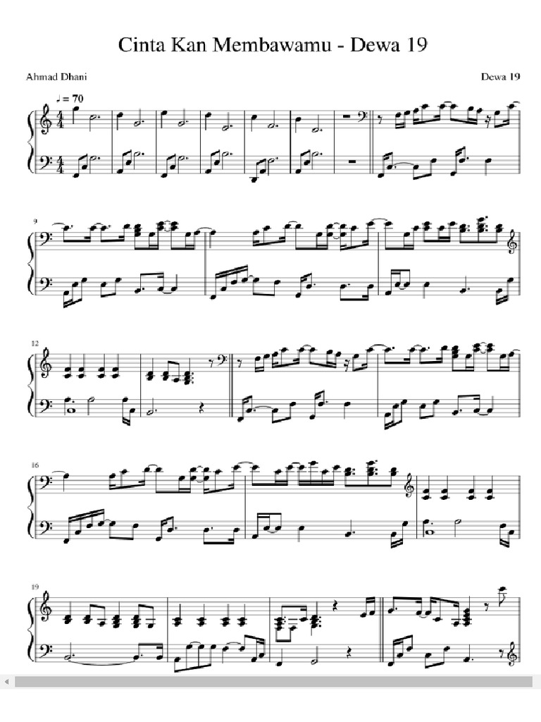 Dewa 19 Cinta Kan Membawa Mu | PDF