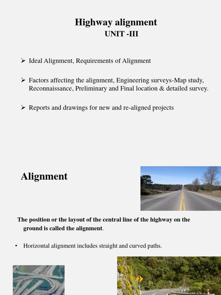 Highway Alignment | Download Free PDF | Road | Reconnaissance