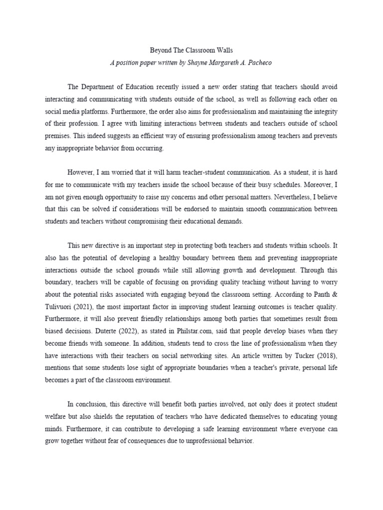 Beyond Classroom Walls | PDF | Teachers | Behavioural Sciences