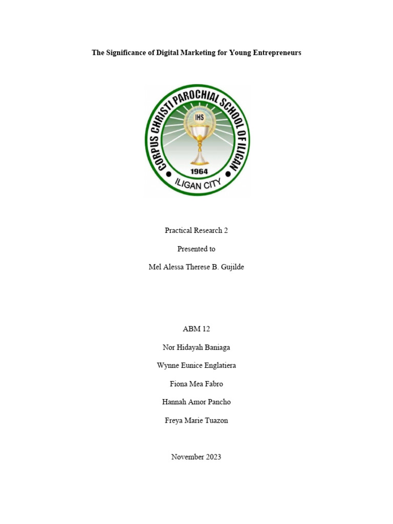 Digital Marketing's Role for Young Entrepreneurs | PDF | Digital ...