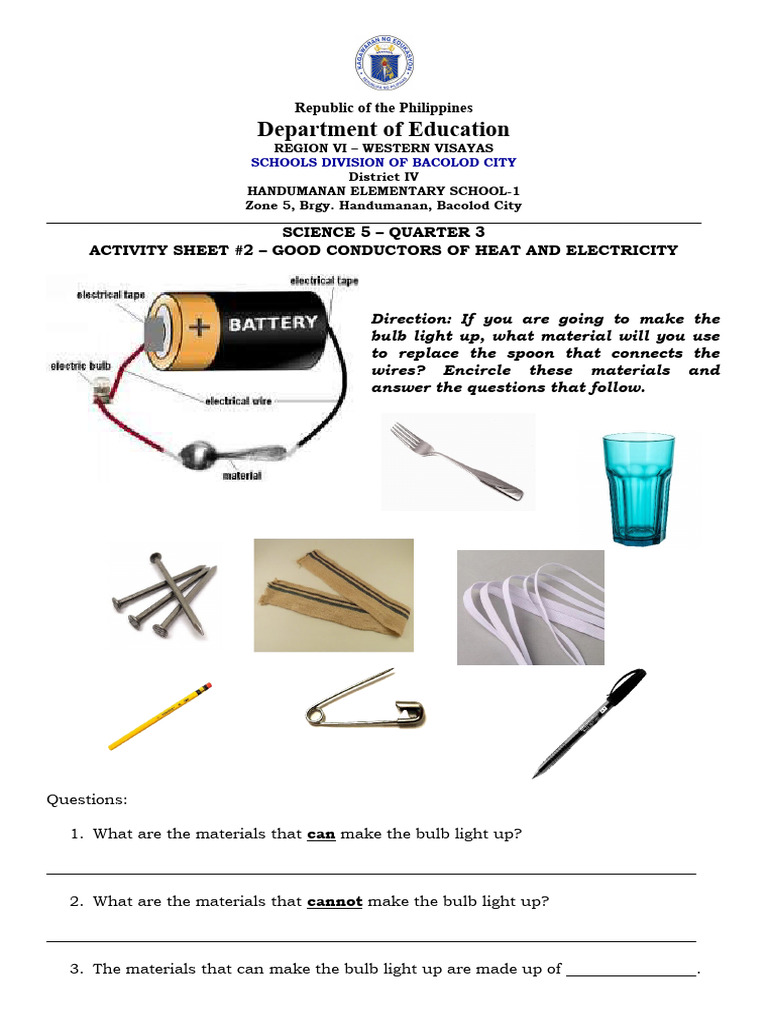 COT Activity Sheet | PDF