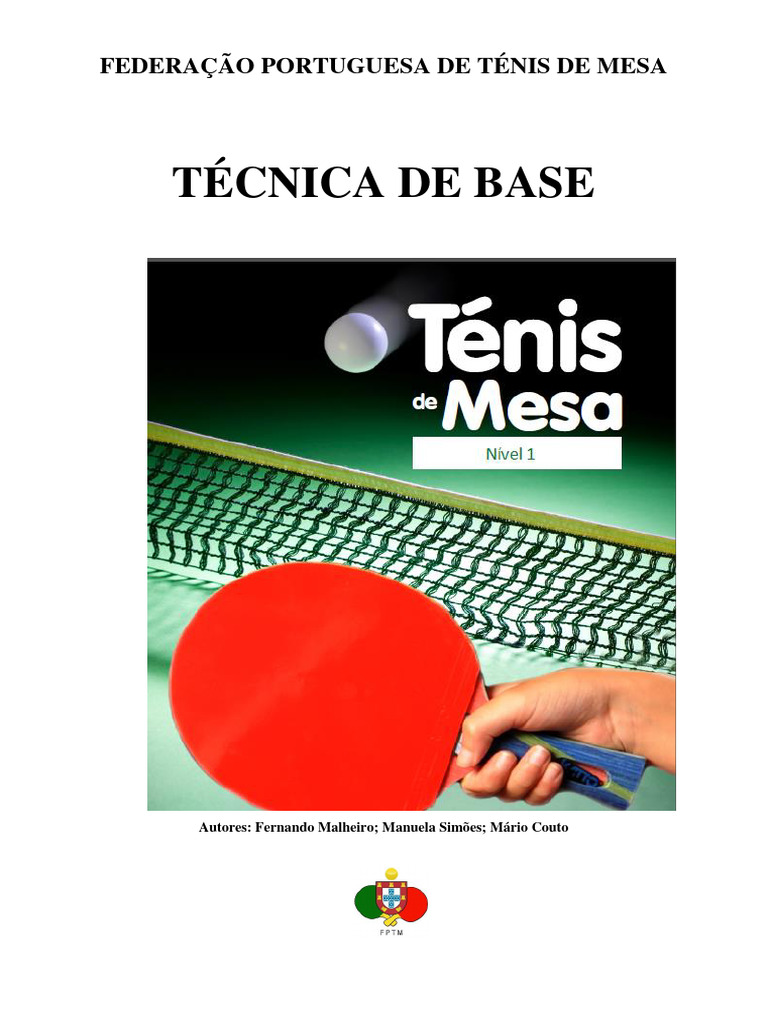 Manual - TeÌ Cnica de Base PDF | PDF | Tênis de mesa