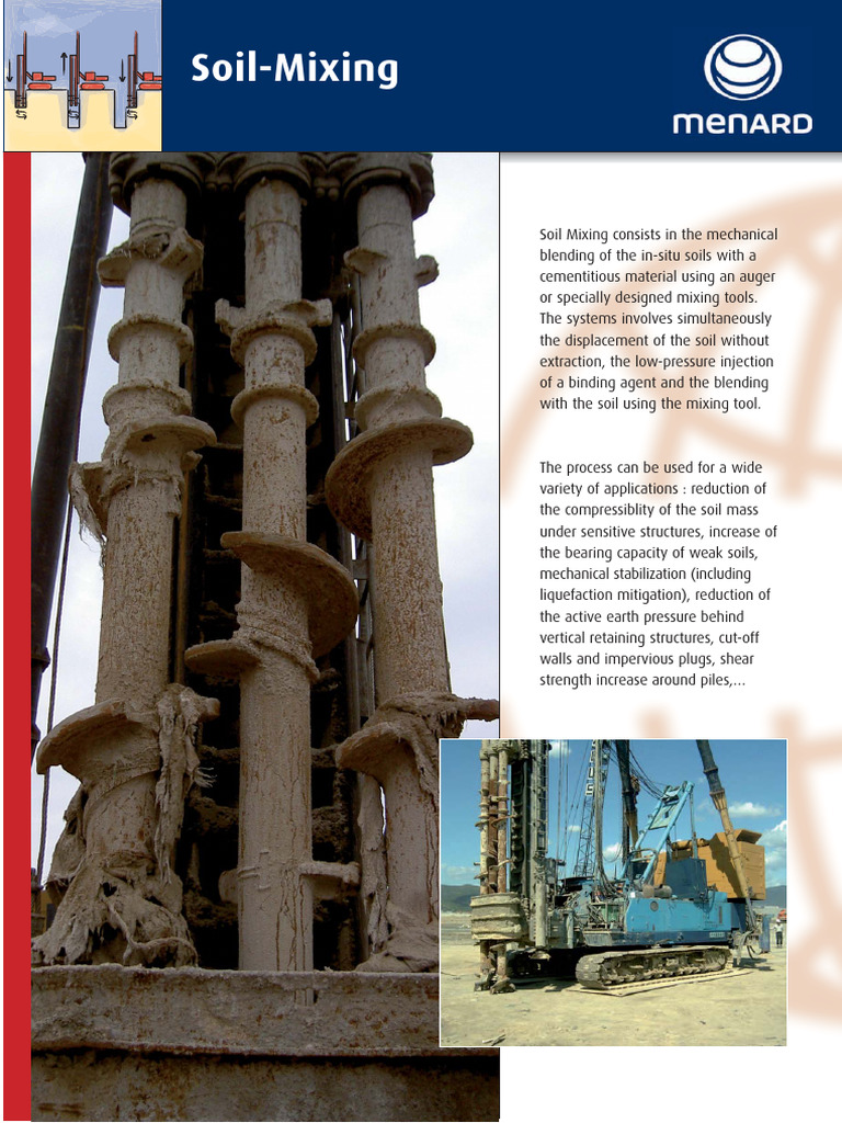 Soil Mixing | PDF | Building Engineering | Civil Engineering