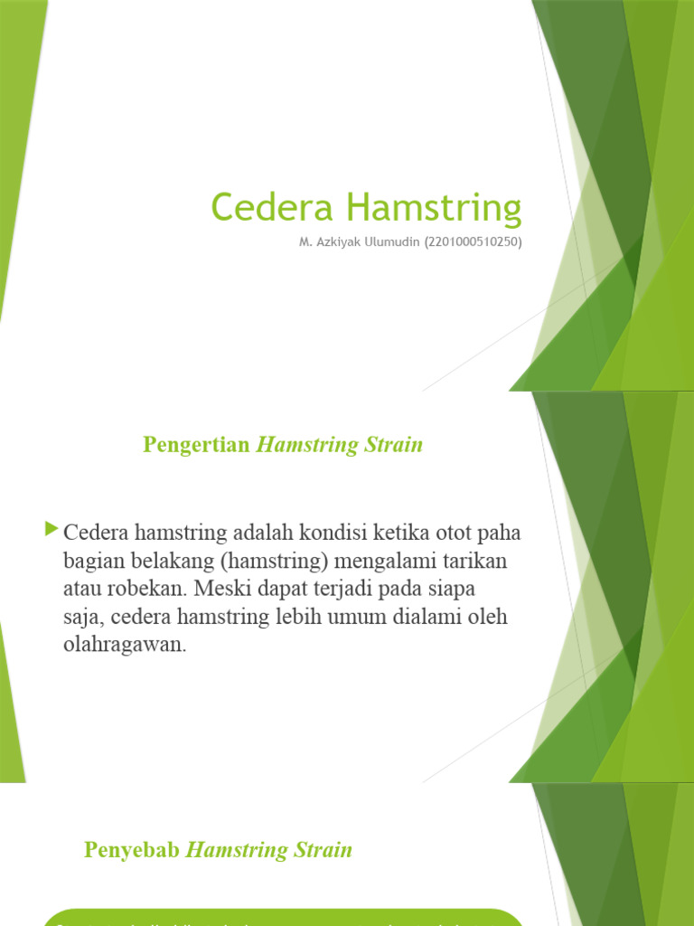 Cedera Hamstring - Azkiyak Ulumudin | PDF