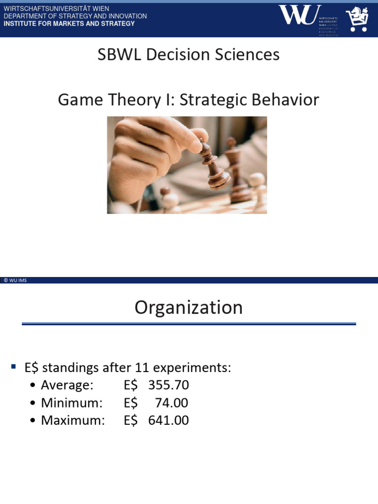 Lecture 4 | PDF | Game Theory | Economics