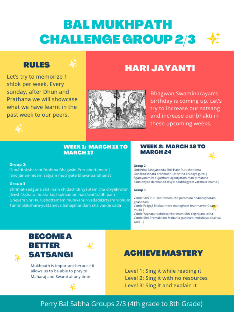 Bal MukhPath CHallenge | PDF | Bhakti Movement