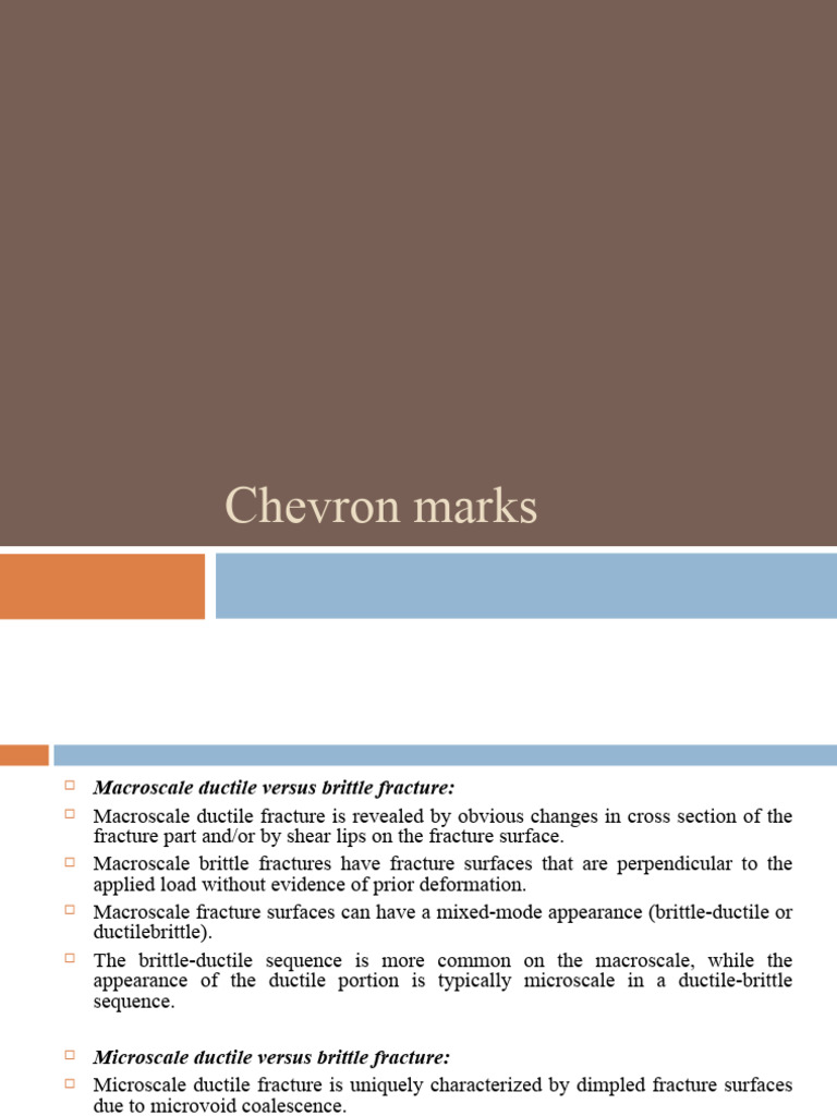 Chevron Marks | PDF | Science & Mathematics | Technology & Engineering