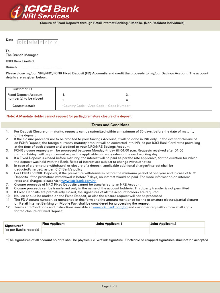 FD Closure Through NetBanking | PDF | Money | Personal Finance