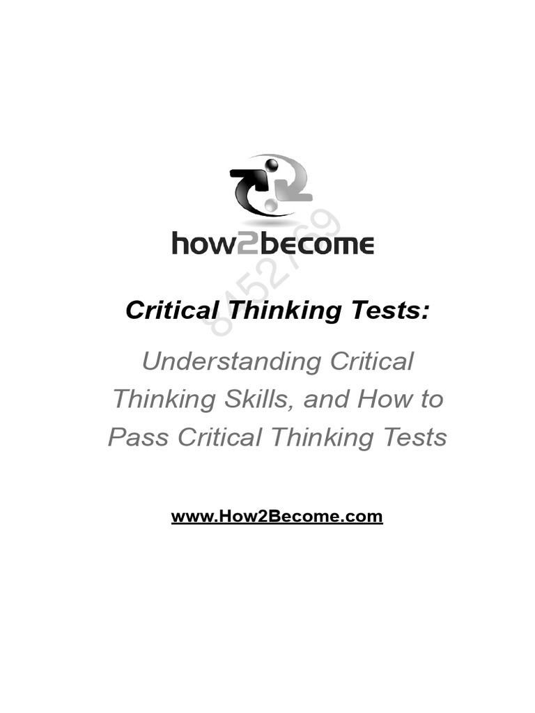 Critical Thinking Tests Workbook | Download Free PDF | Argument ...