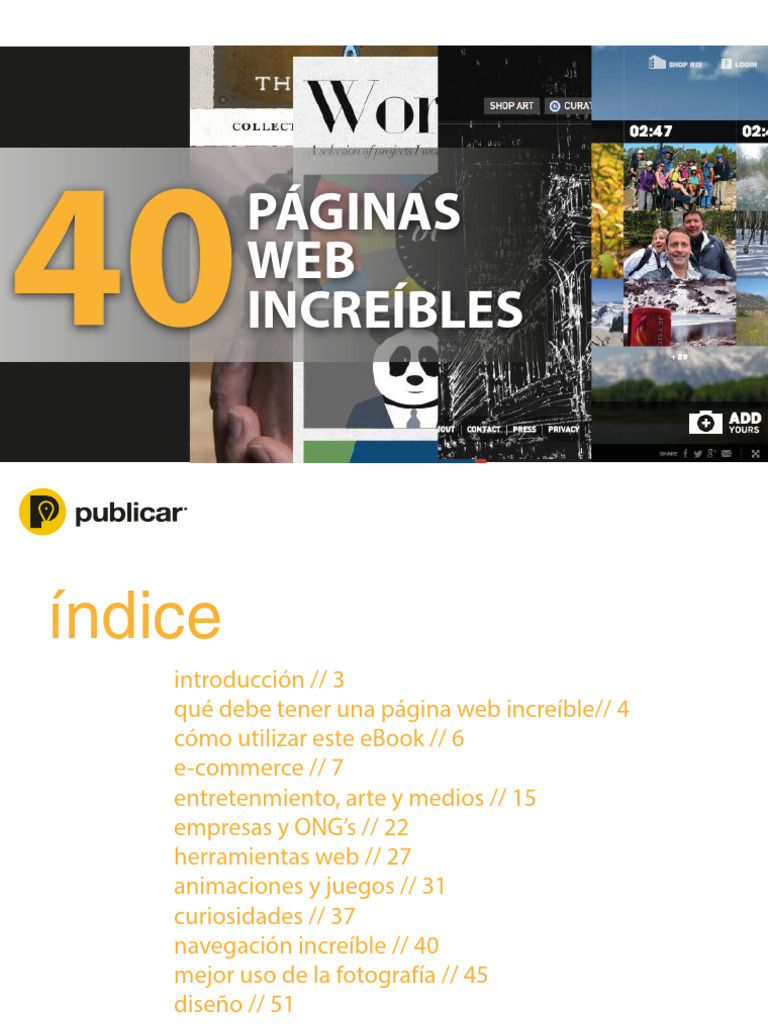 40 sitios web ejemplos | PDF | Red mundial | Internet y web