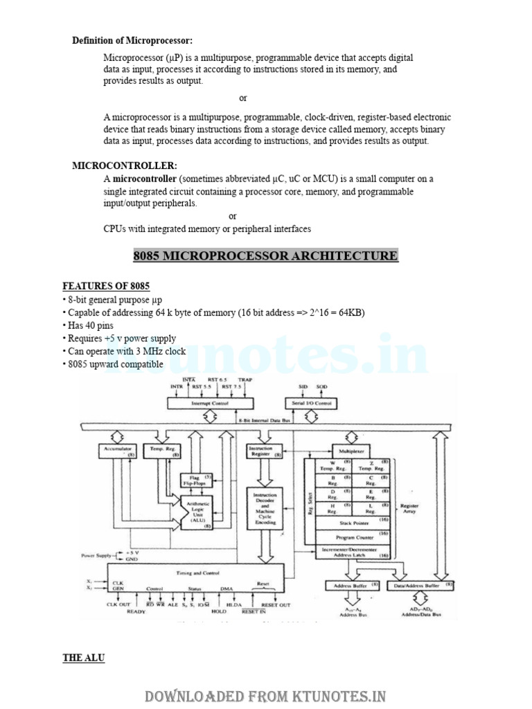 MPMC M1 Ktunotes - in | PDF | Central Processing Unit | Input/Output