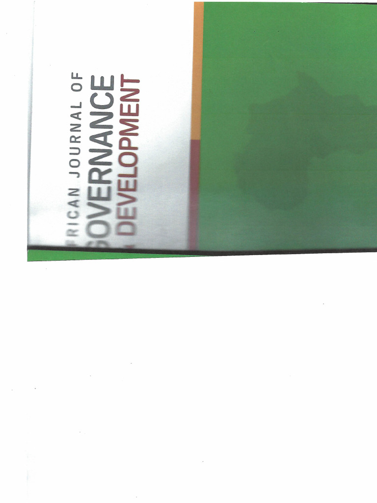 Journal of Governance & Development | PDF