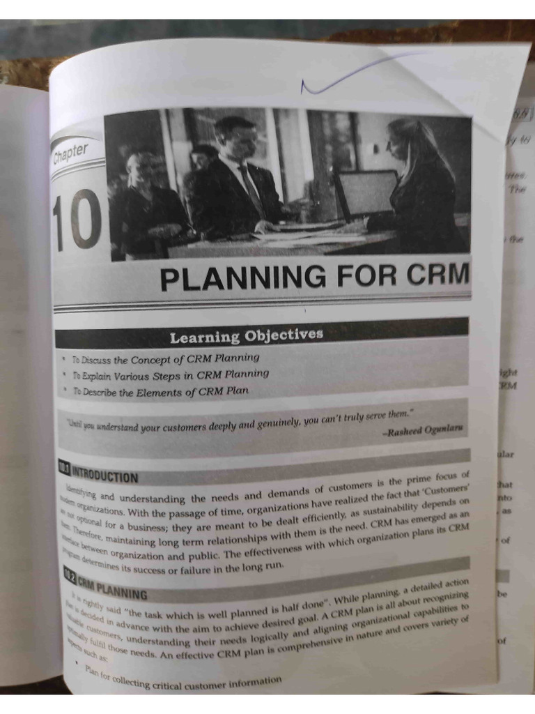Planning For CRM | PDF