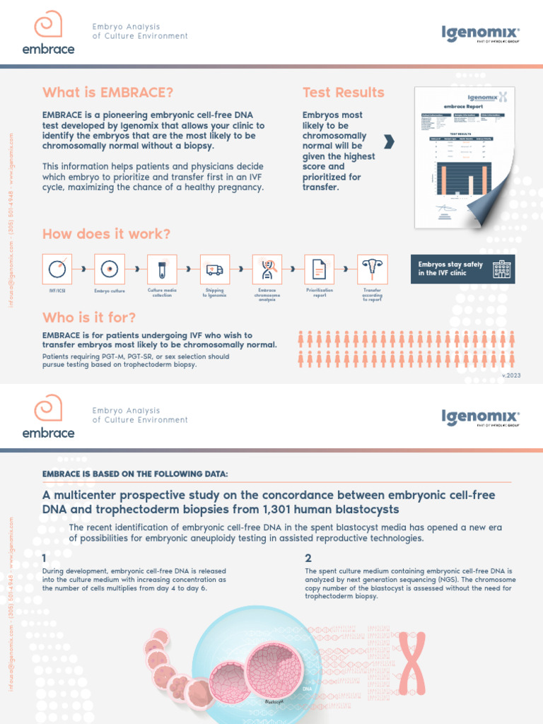 Testare Genetica Embrioni USA | PDF | In Vitro Fertilisation | Embryo
