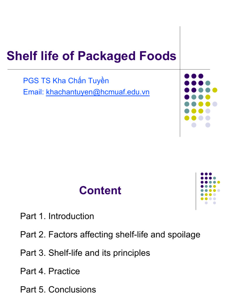 Understanding Packaged Food Shelf Life | PDF | Shelf Life | Bacteria