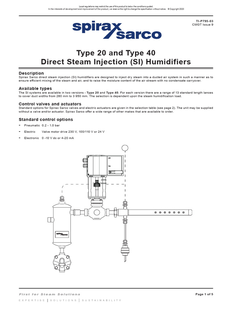 Type - 20 - 40 TI P795 03 EN | PDF | Valve | Pipe (Fluid Conveyance)