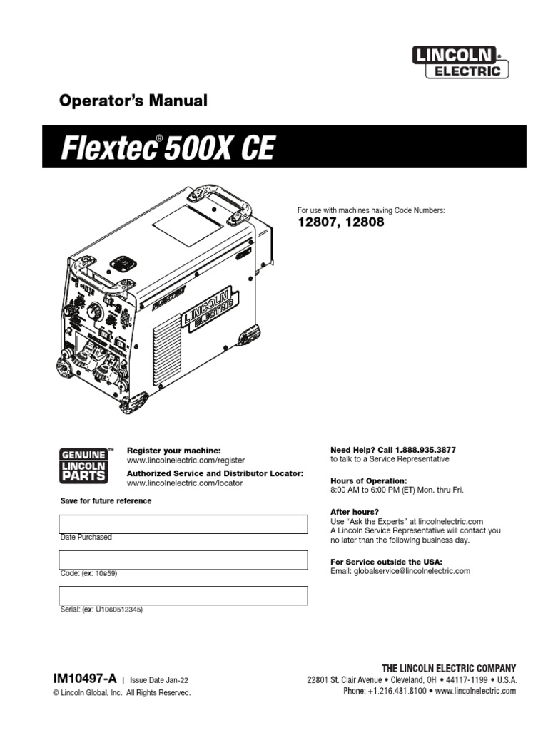 Flextec 500X | PDF | Welding | Construction