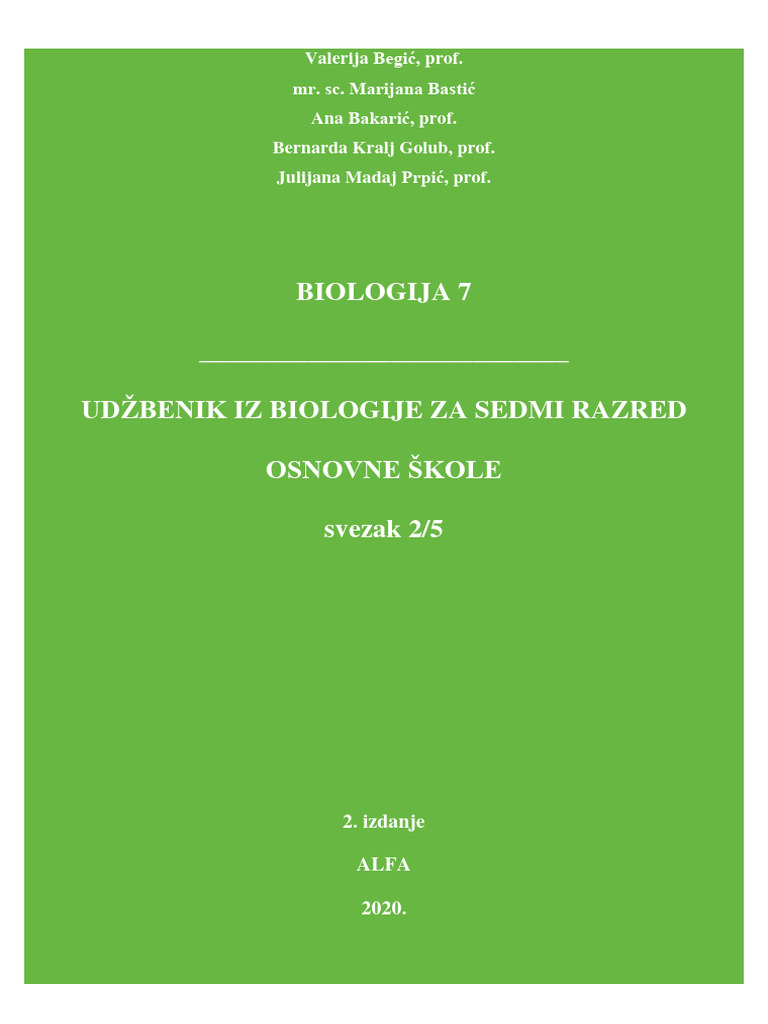 BIOLOGIJA Udzbenik 2 Svezak | PDF
