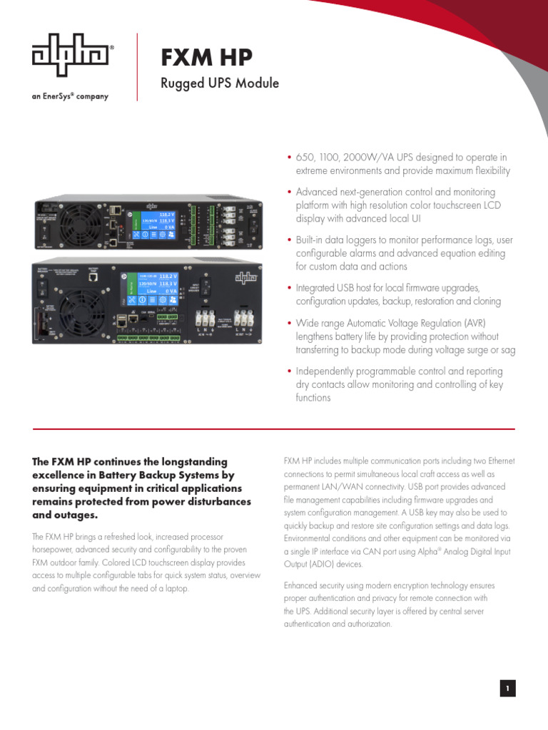 Esa FXMHP | Download Free PDF | Power Inverter | Backup