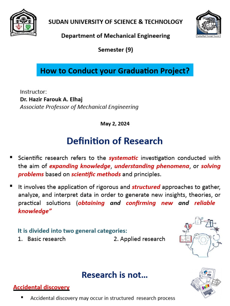How To Conduct Your Graduation Project | PDF | Methodology | Scientific ...
