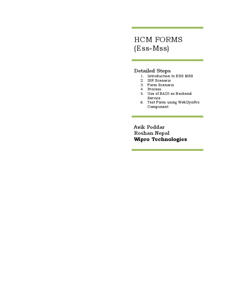 HCM Process With Badi | PDF | Portable Document Format | Page Layout