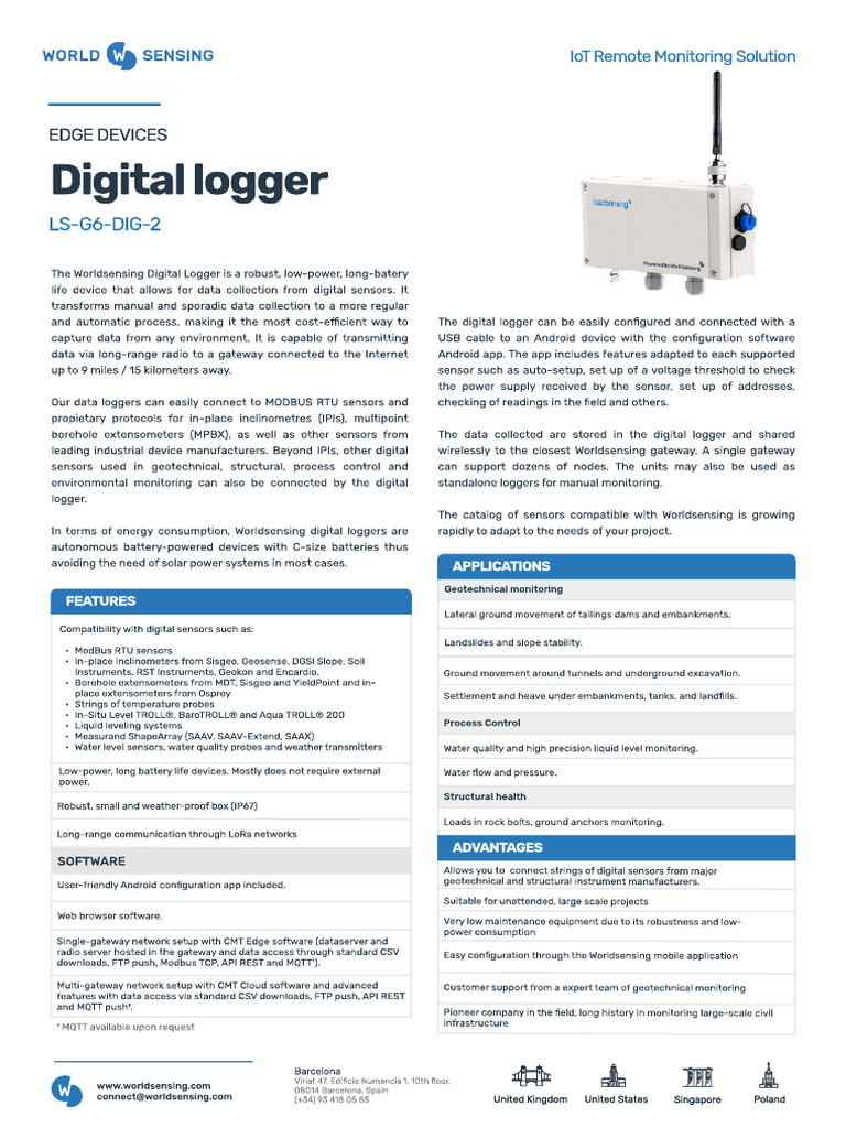20230616_Datasheet_Digital_Logger_EN | PDF | Internet Of Things | Usb