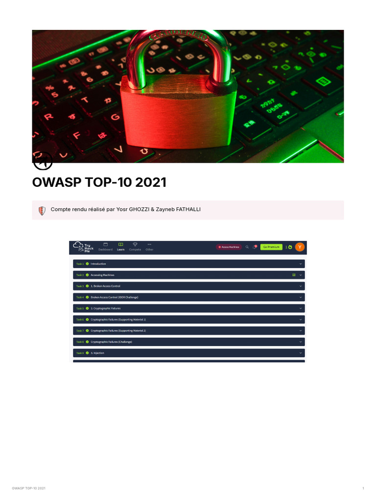 Owasp Top-10 2021 | PDF
