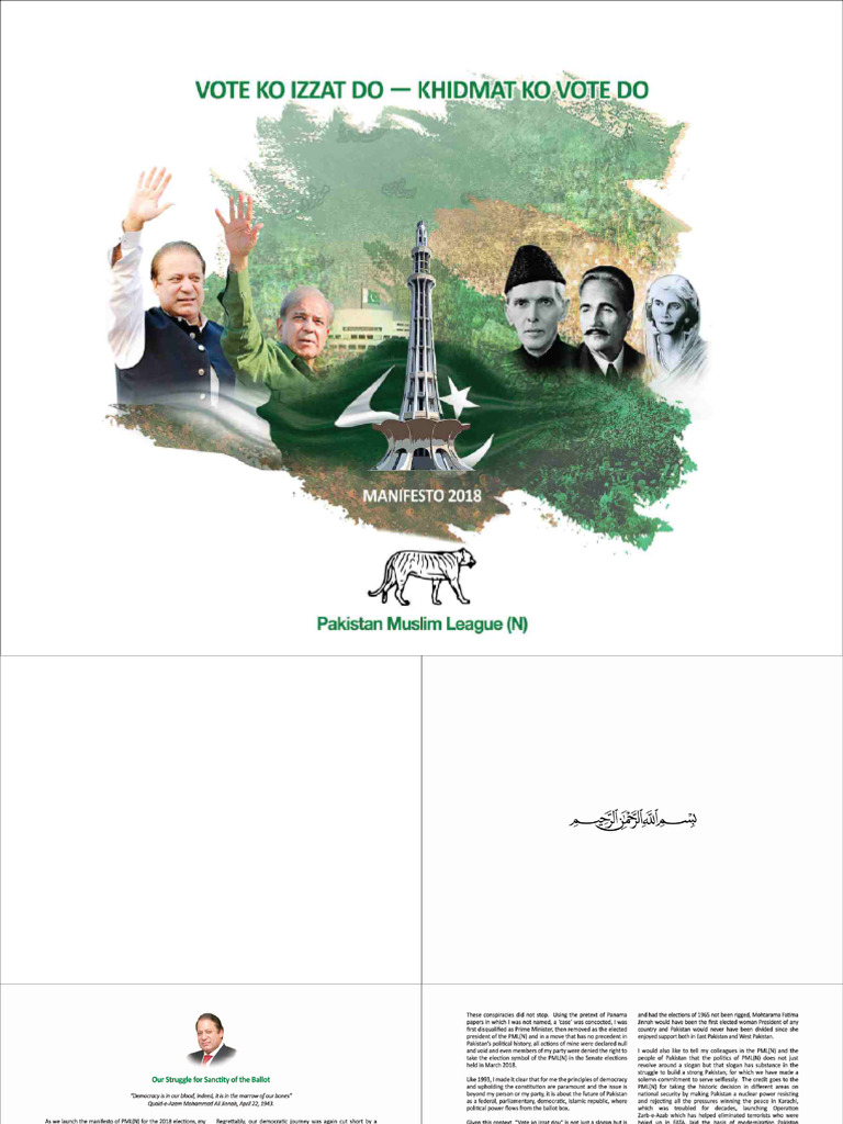 2018 Manifesto PML-N | PDF | Pakistan | State Owned Enterprise