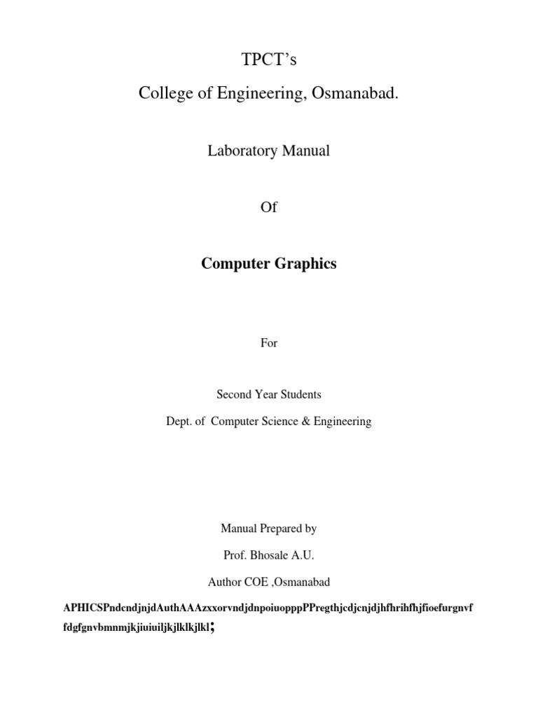 CG Se | PDF | Computer Graphics | Graphics