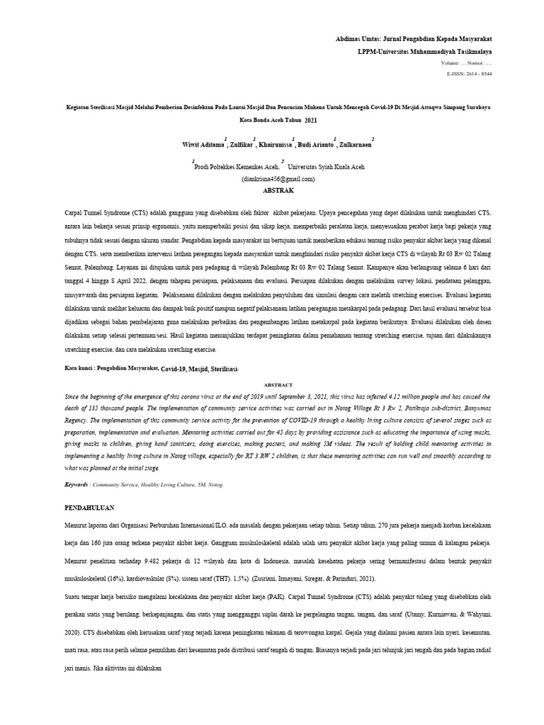 Templet Artikel CTS | PDF