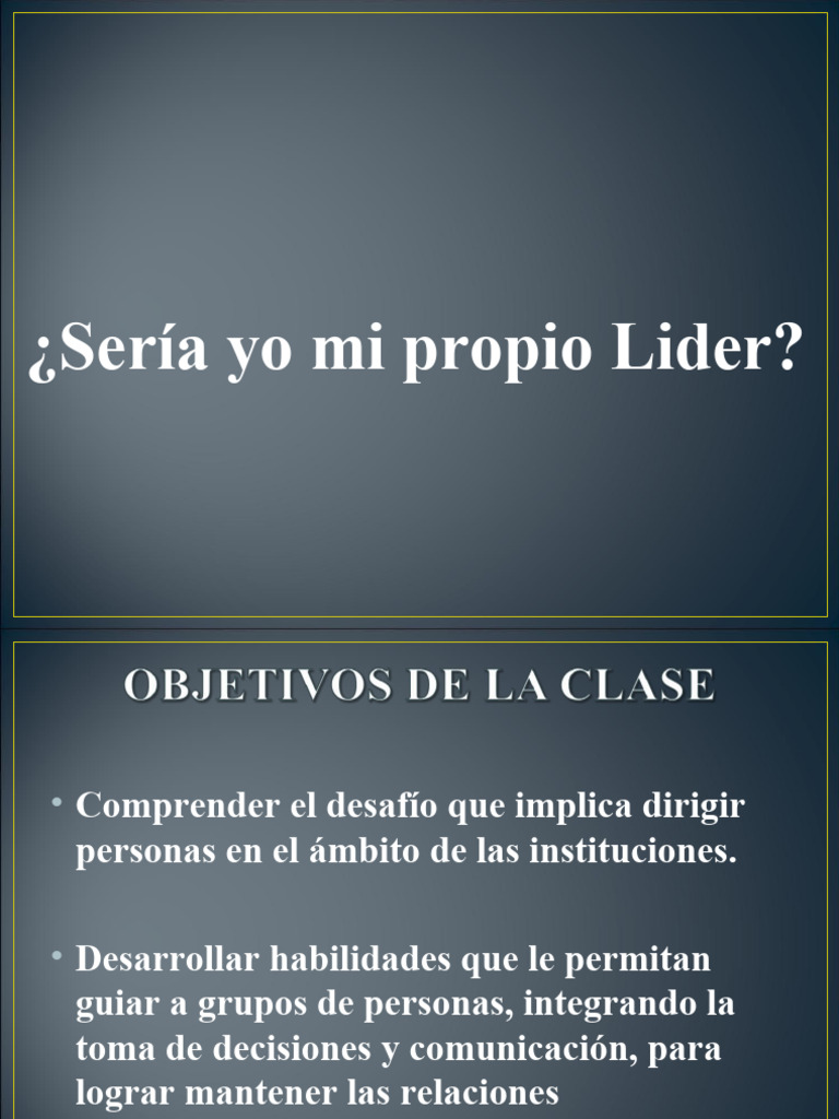 Seria Yo Mi Propio Lider | PDF | Liderazgo