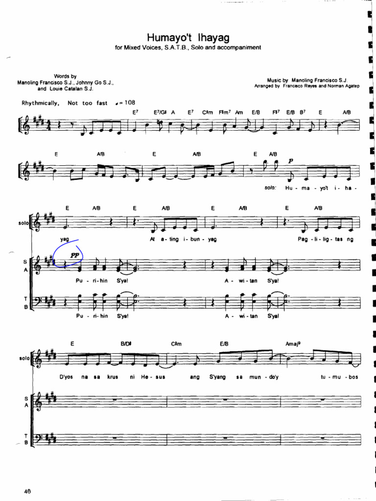 Humayot Ihayag SATB | PDF