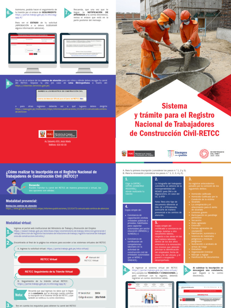 Diptico RETCC | PDF | Documento de identidad