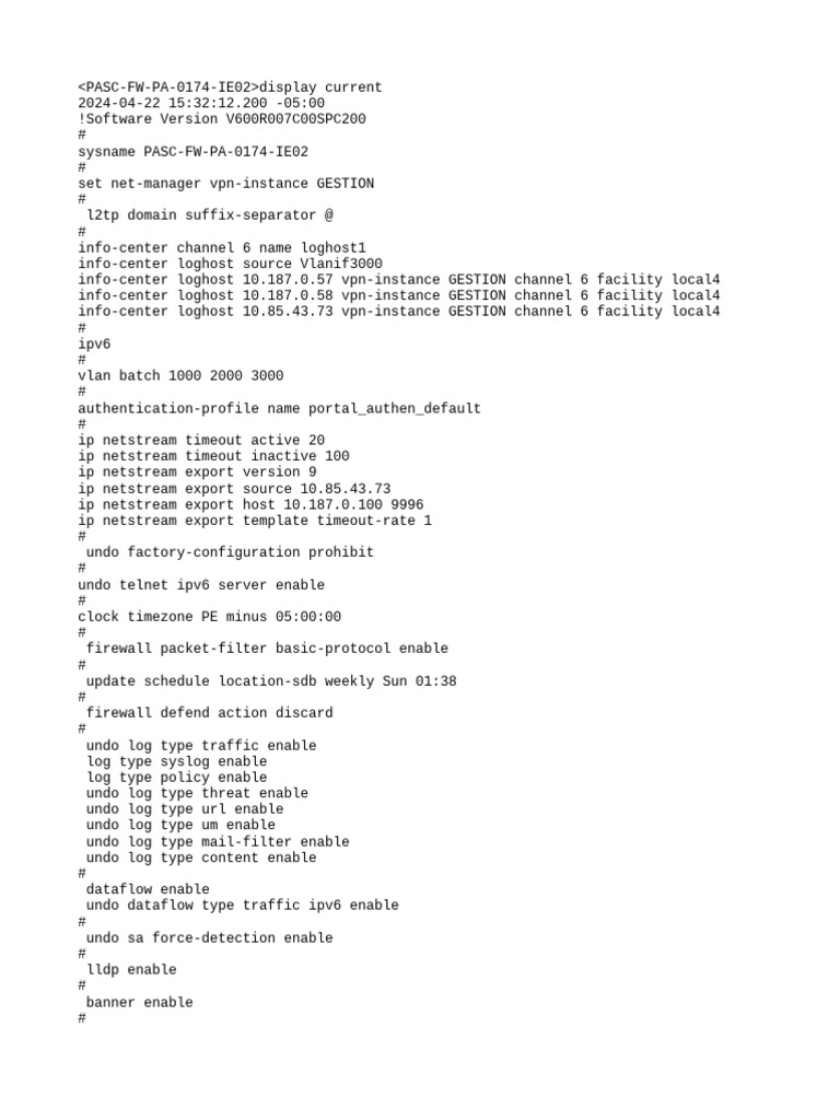 PASC-FW-PA-0174-IE02display Current | PDF | Ip Address | I Pv6