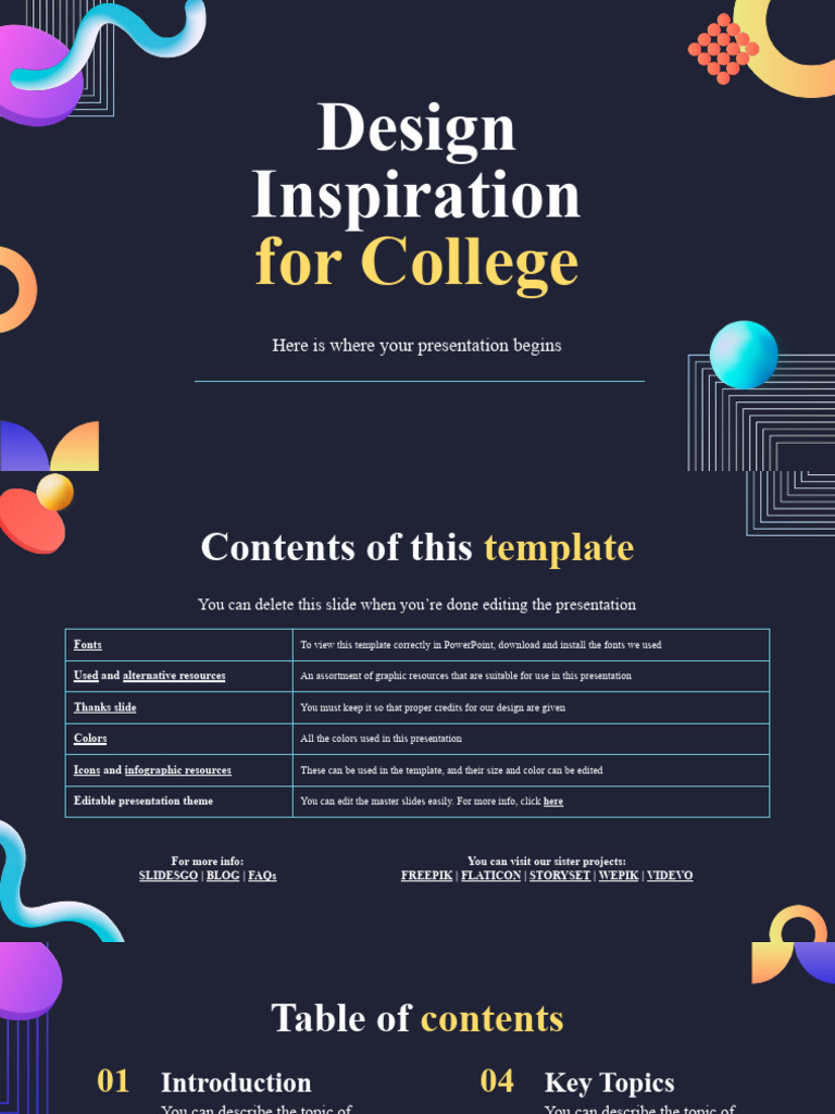 College Design Inspiration Guide | PDF | Planets | Mercury (Planet)